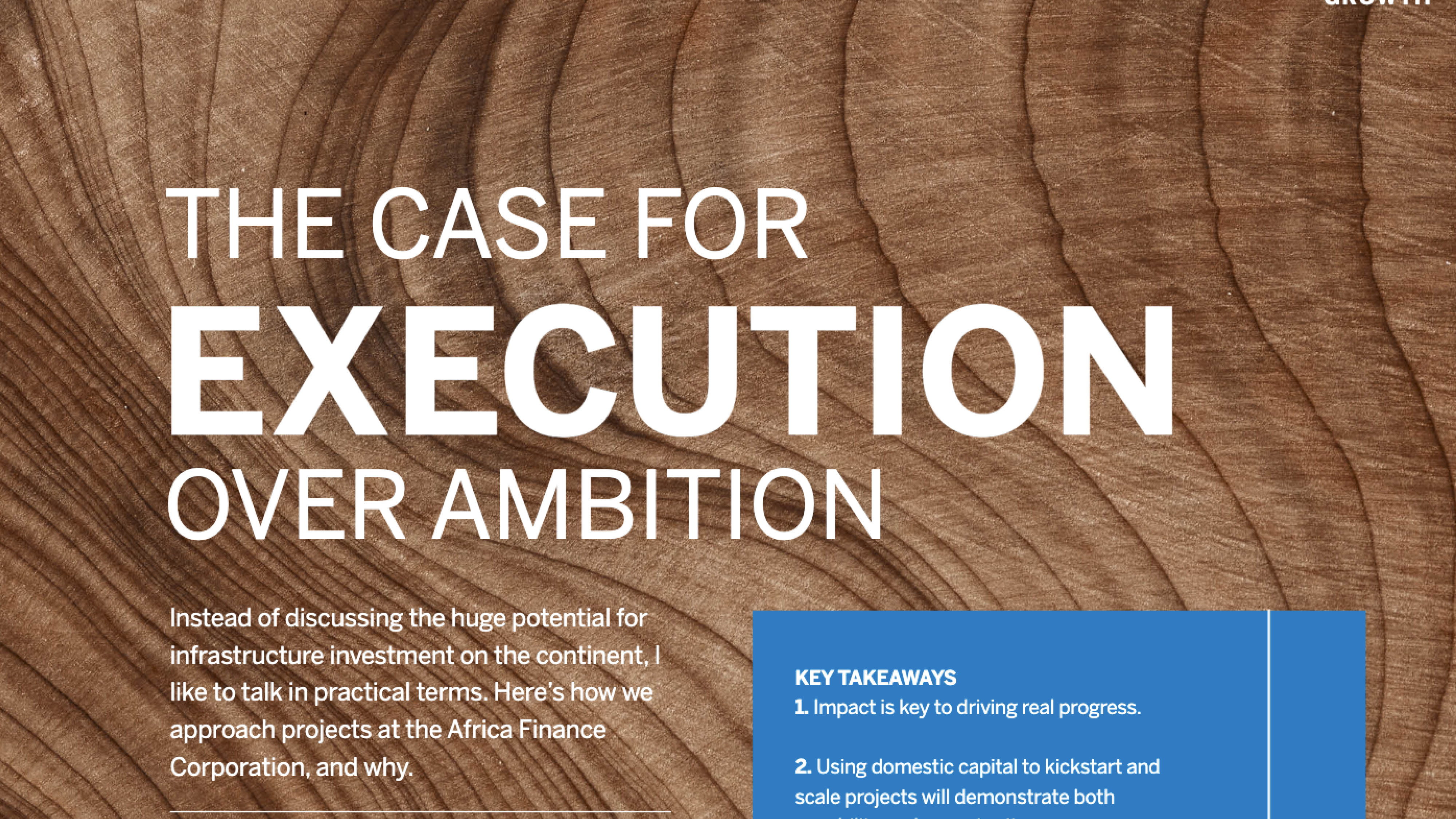 The case for execution over ambition | Blue Magazine Vol 3