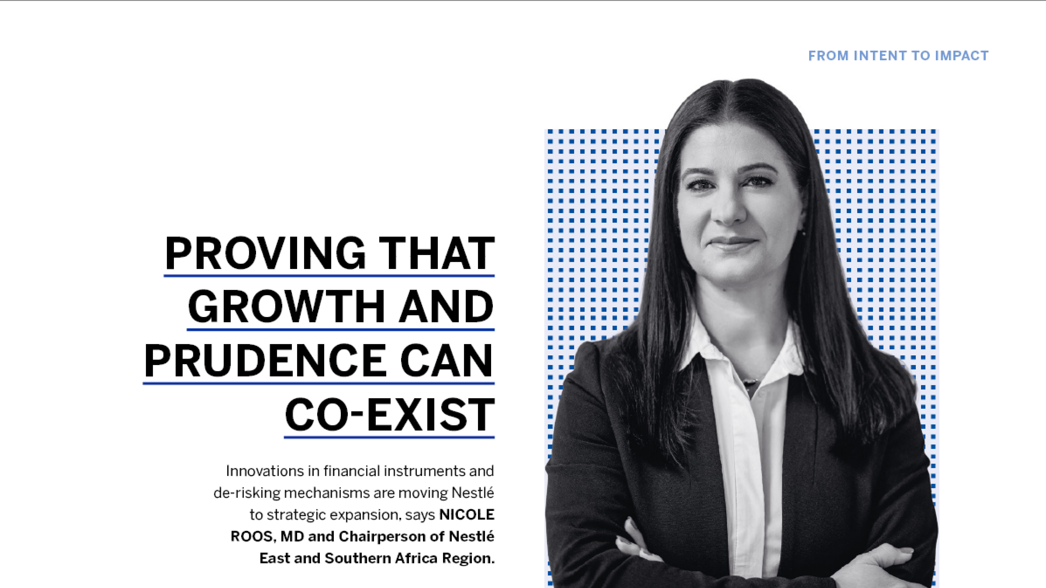 Proving that growth and prudence can co-exist | Blue Magazine Vol 3