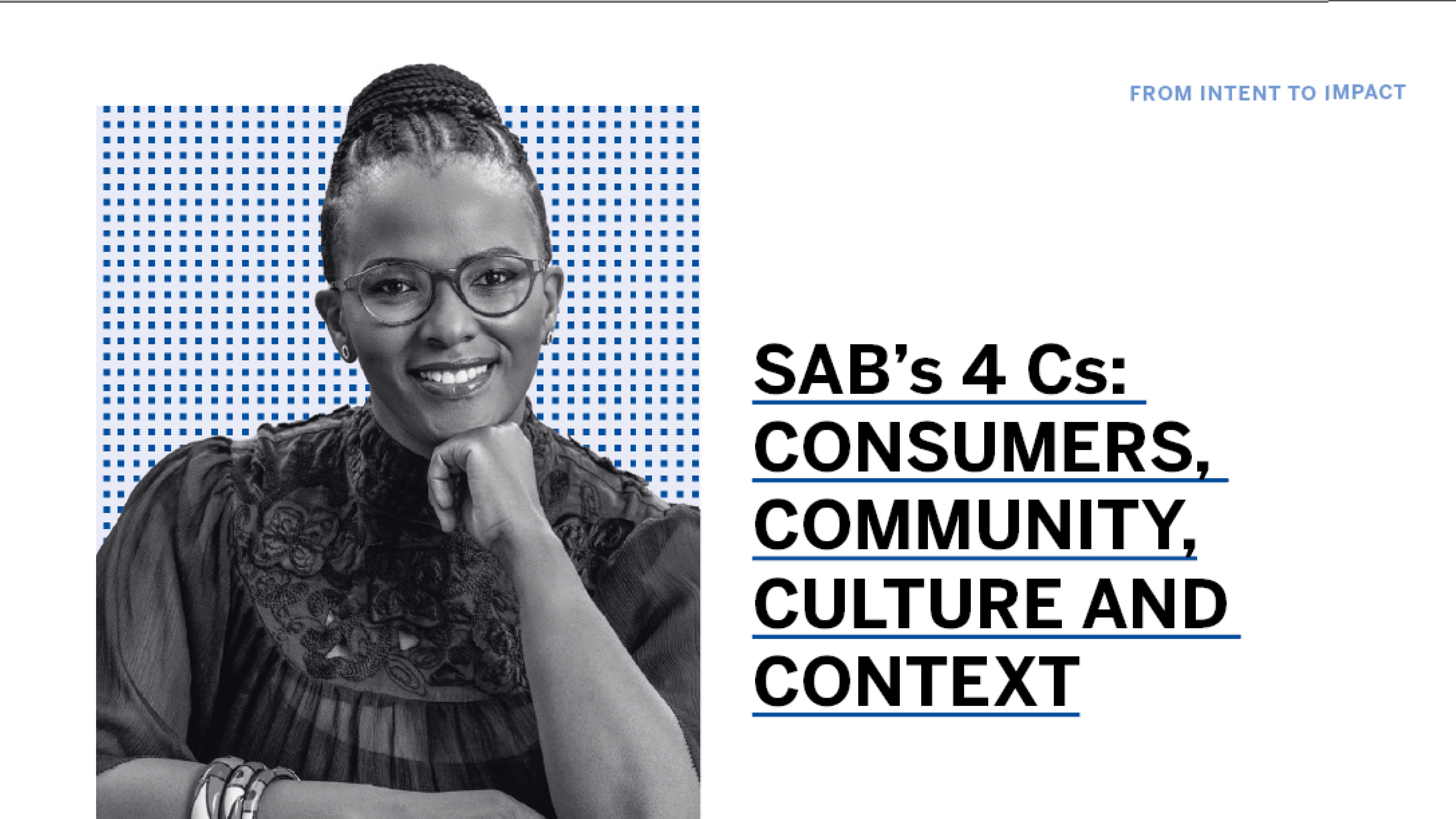 SAB's 4 Cs: Consumers, community, culture and context | Blue Magazine Vol 3