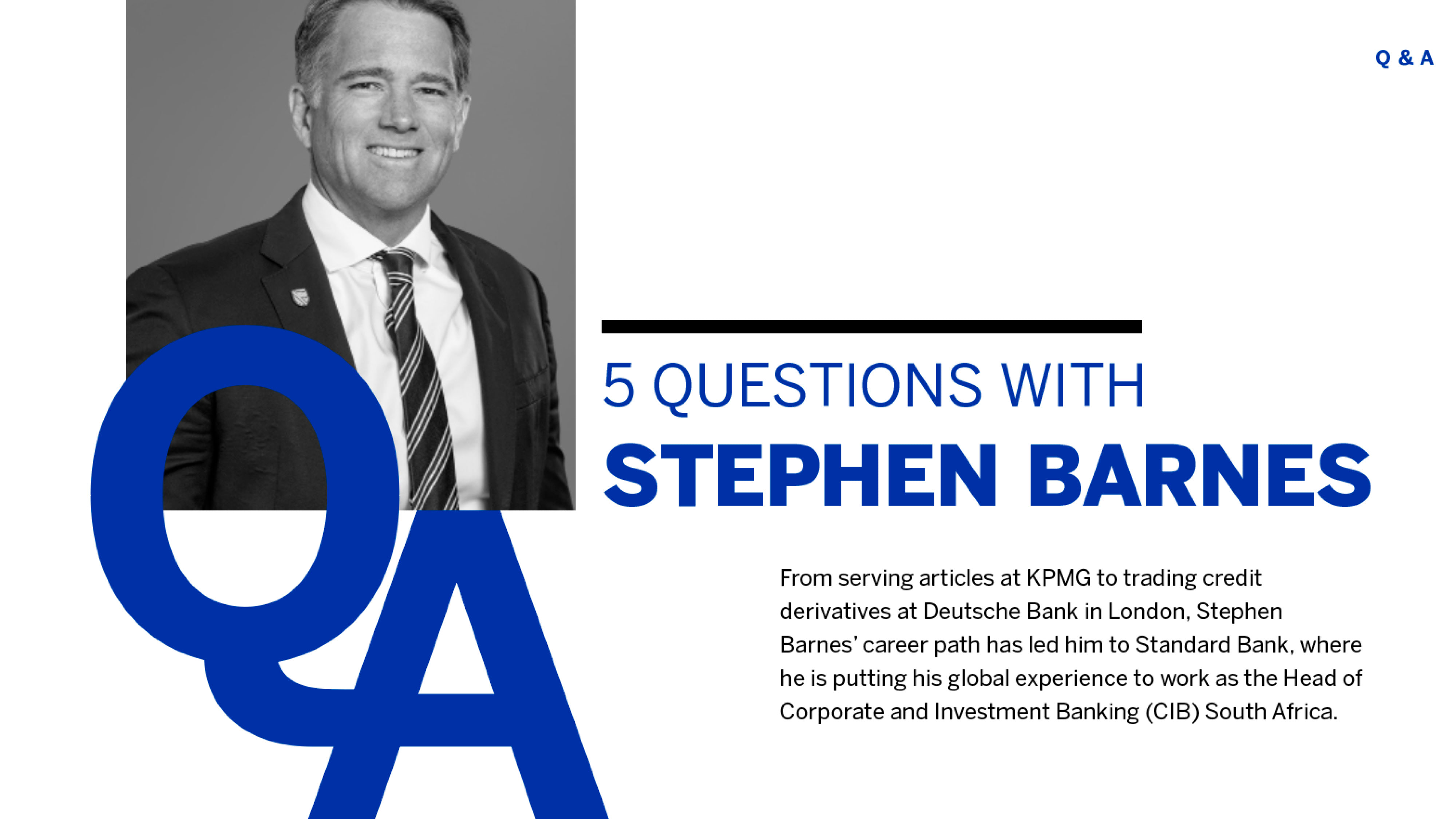 5 questions with Stephen Barnes | Blue Magazine Vol 3